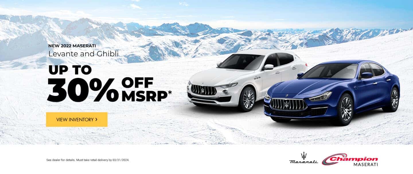 New Vehicle Specials | Champion Maserati