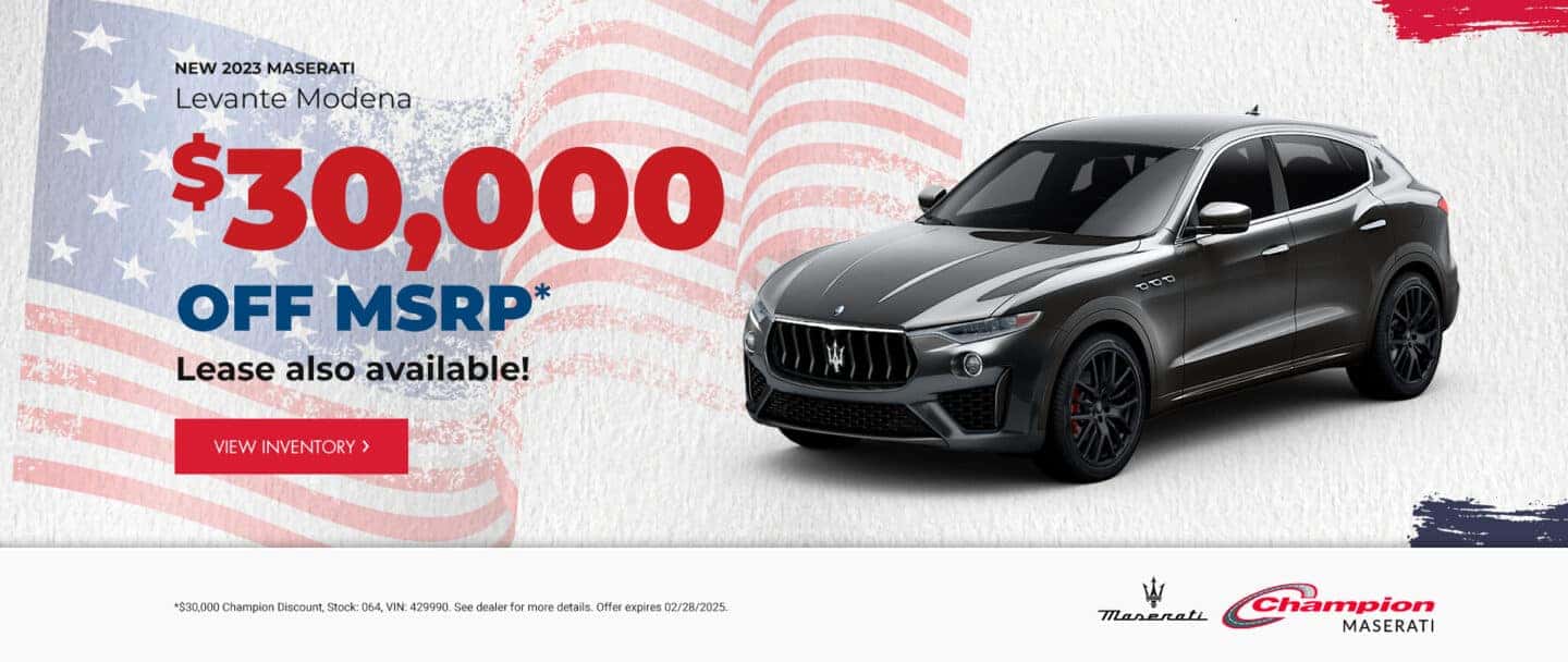 New Vehicle Specials | Champion Maserati