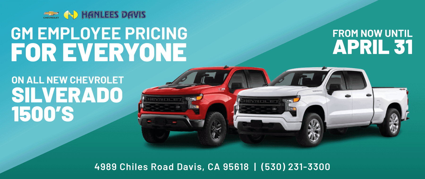 Hanlees Davis Chevrolet | Chevrolet Dealer in Davis, CA