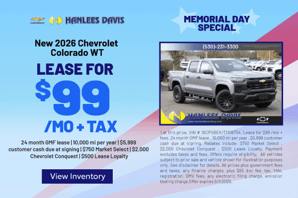 Hanlees Davis Chevrolet | Chevrolet Dealer in Davis, CA