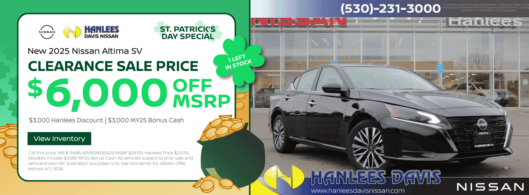 Nissan Dealership in Davis, CA | Serving Davis and Roseville | Hanlees ...