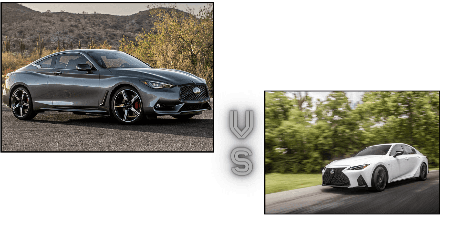 2021 INFINITI Q60 vs 2021 Lexus IS Coupe Comparison in Colorado