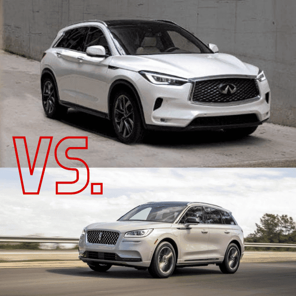 2022 INFINITI QX50 vs 2022 Lincoln Corsair Crossover SUVs in Colorado