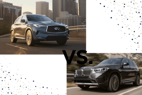 Compare the 2024 INFINITI QX50 with the 2024 BMW X3 in Colorado