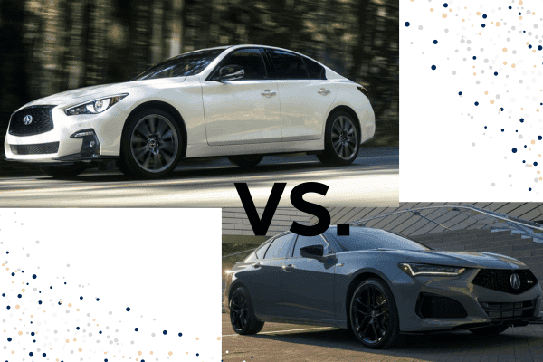 Comparing the 2024 INFINITI Q50 with the 2024 Acura TLX
